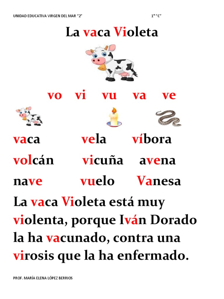 Ejercicios Va Ve VI Vo Vu | PDF