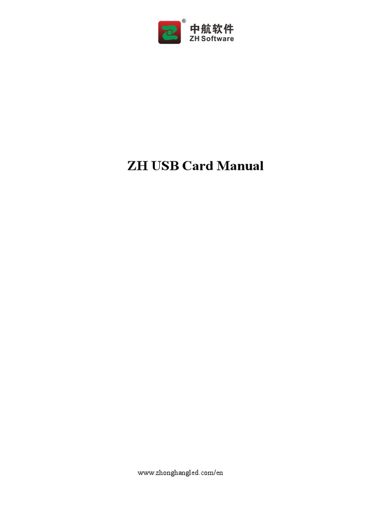 Zh-5ux Usb Card Manual | PDF | Computing | Computer Engineering