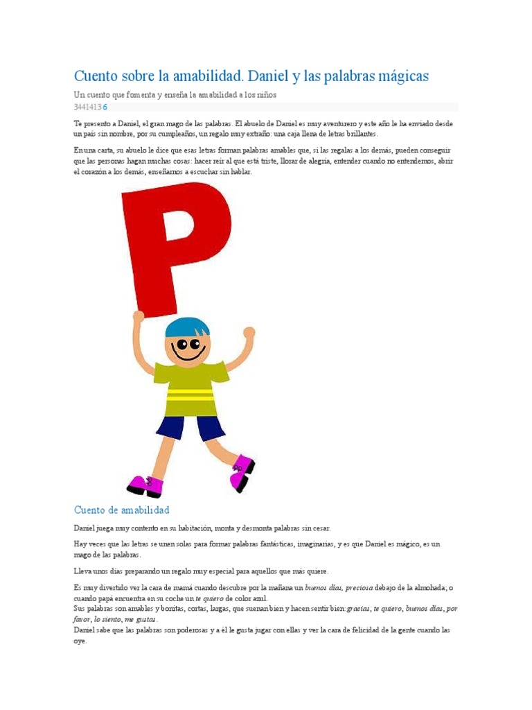 Daniel Y Las Palabras Mágicas Pdf