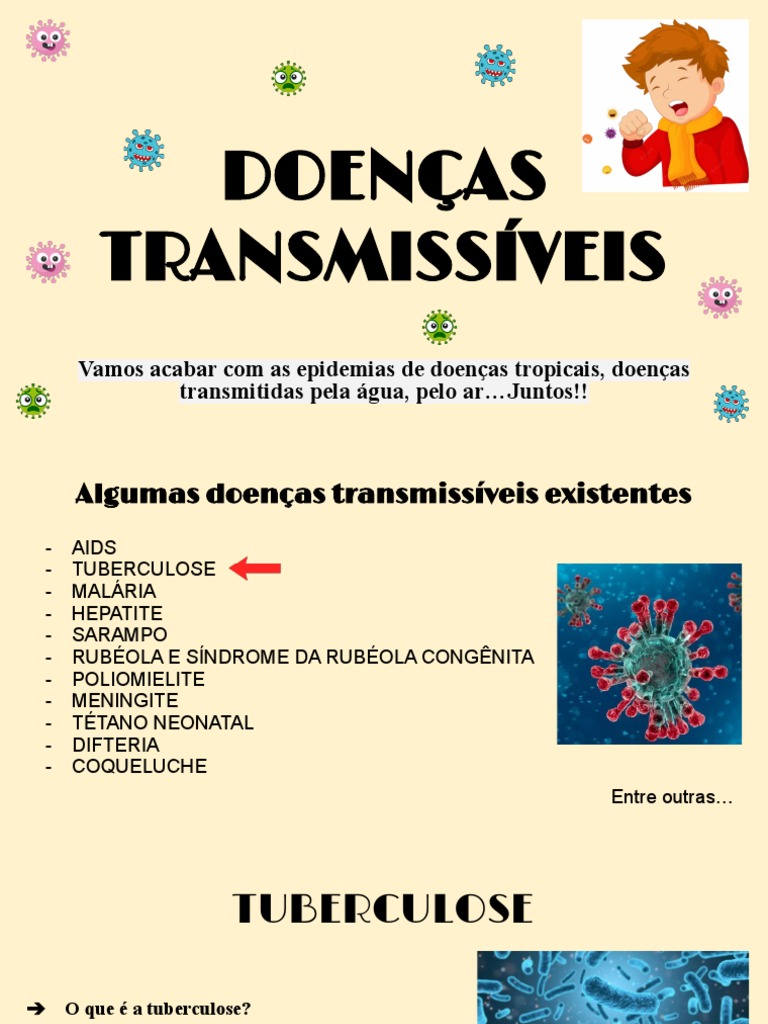 Doenças Transmissíveis - Tuberculose | PDF | Tuberculose | Doenças e ...
