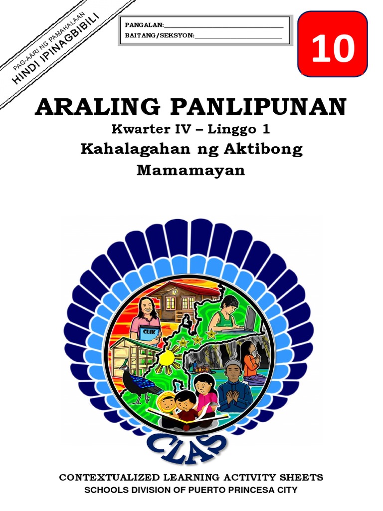 AP10 - q4 - Klass 1 Kahalagahan-ng-Aktibong-Mamamayan - V4-Carissa ...