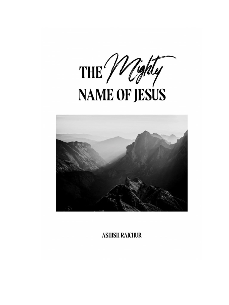 The Mighty Name of Jesus Outline | PDF | Jesus | God The Father