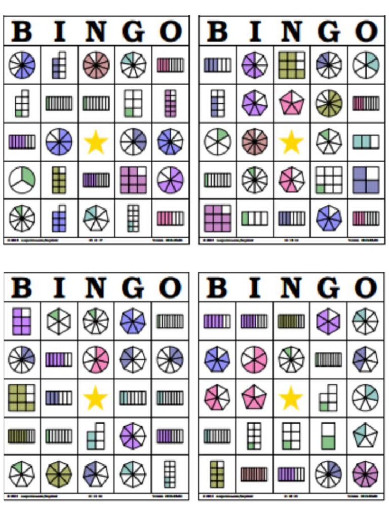 BINGO de Fracciones | PDF