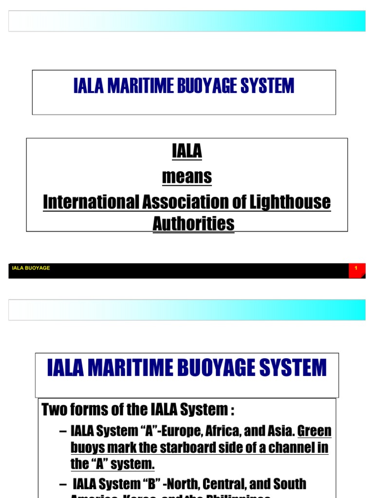 Iala Buoyage System Latest | PDF