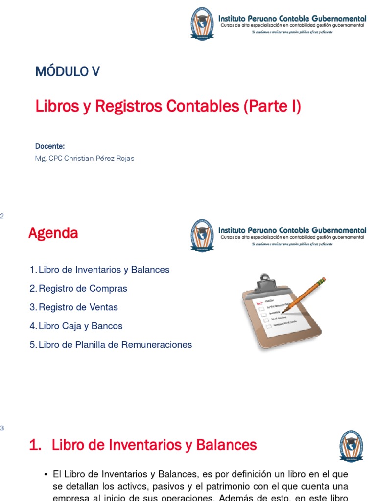 Módulo V Libros y Registros Contables - Parte I | PDF | Bancos | Contabilidad