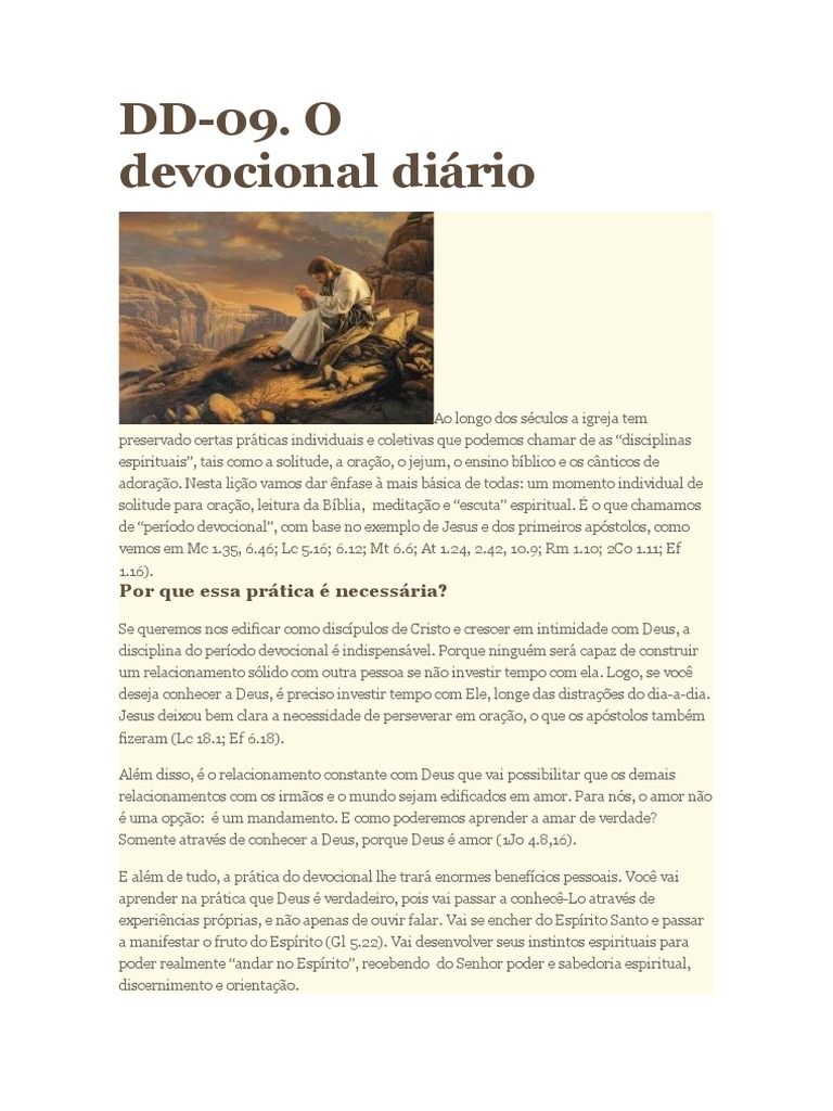 Prática do Devocional Diário Católico | PDF | Oração | Bíblia