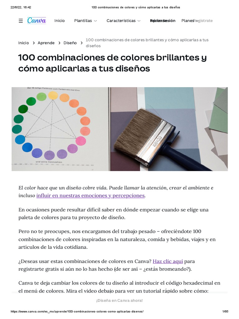 100 Combinaciones de Colores para Diseños | PDF | Color | Azul