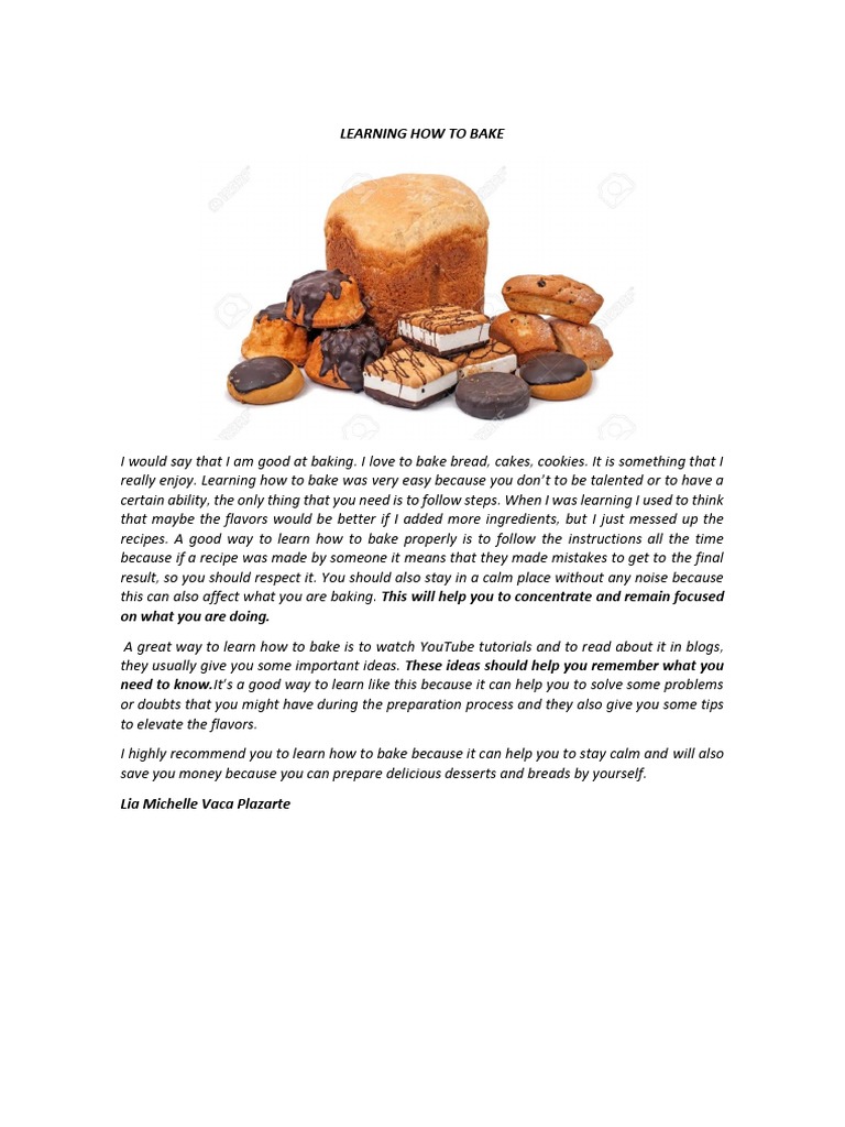 Learning How To Bake | PDF