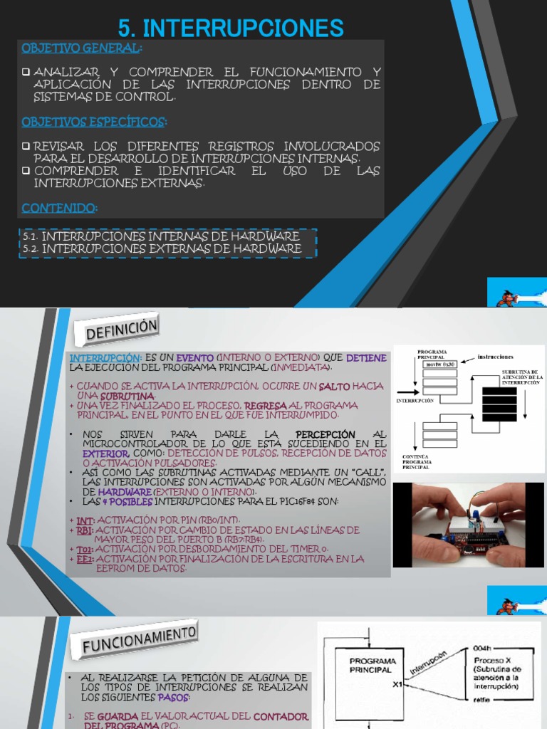 Interrupciones (22-3) | PDF | Poco | Microcontrolador