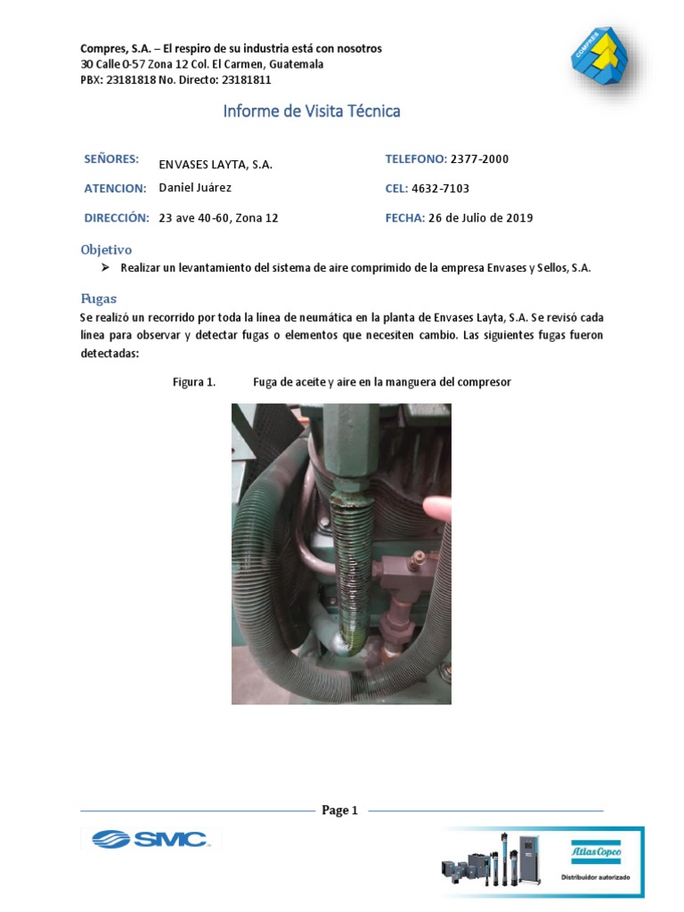 Levantamiento Neumático - Envases Layta | PDF | Gases | Bienes ...