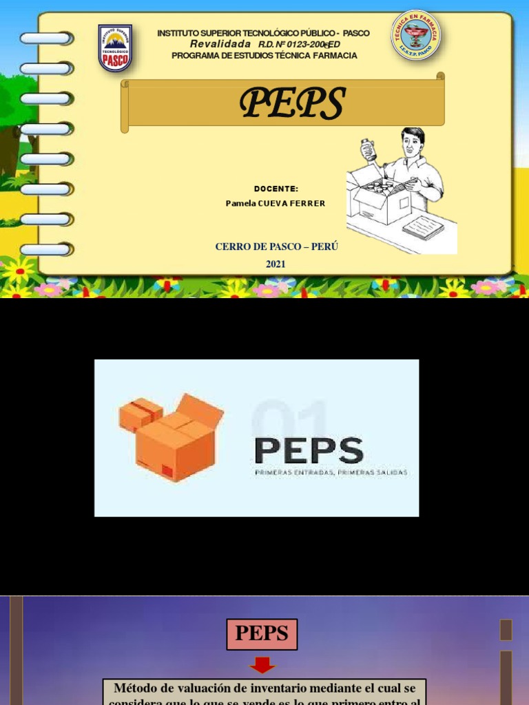 Significado y uso del método PEPS en farmacia | PDF | Inventario ...