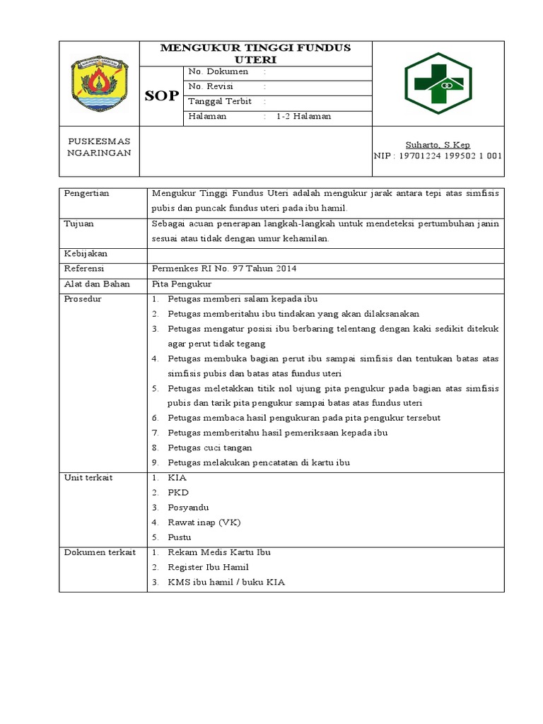 Sop Mengukur Tfu | PDF