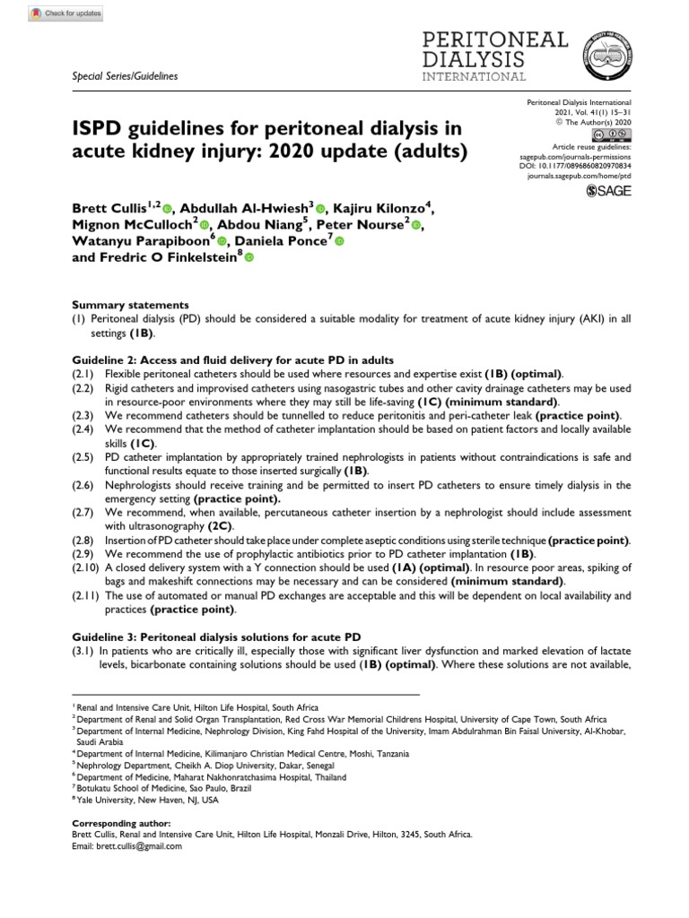 ISPD | PDF | Catheter | Hemodialysis