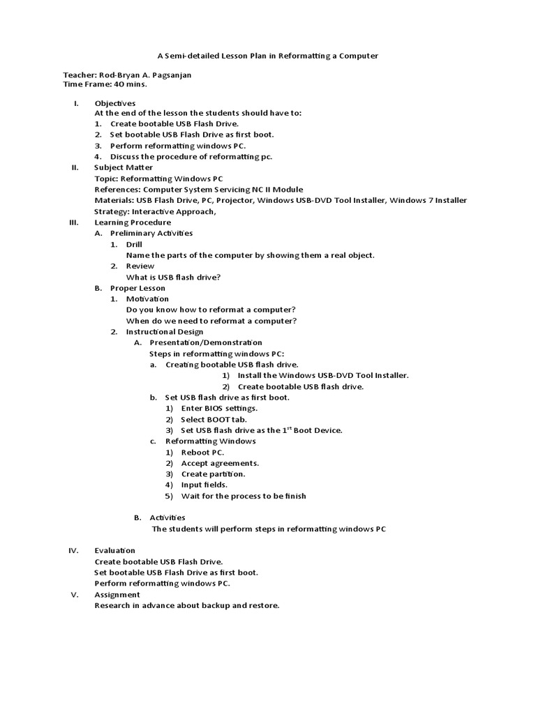 Lesson Plan - CSS 1 | PDF