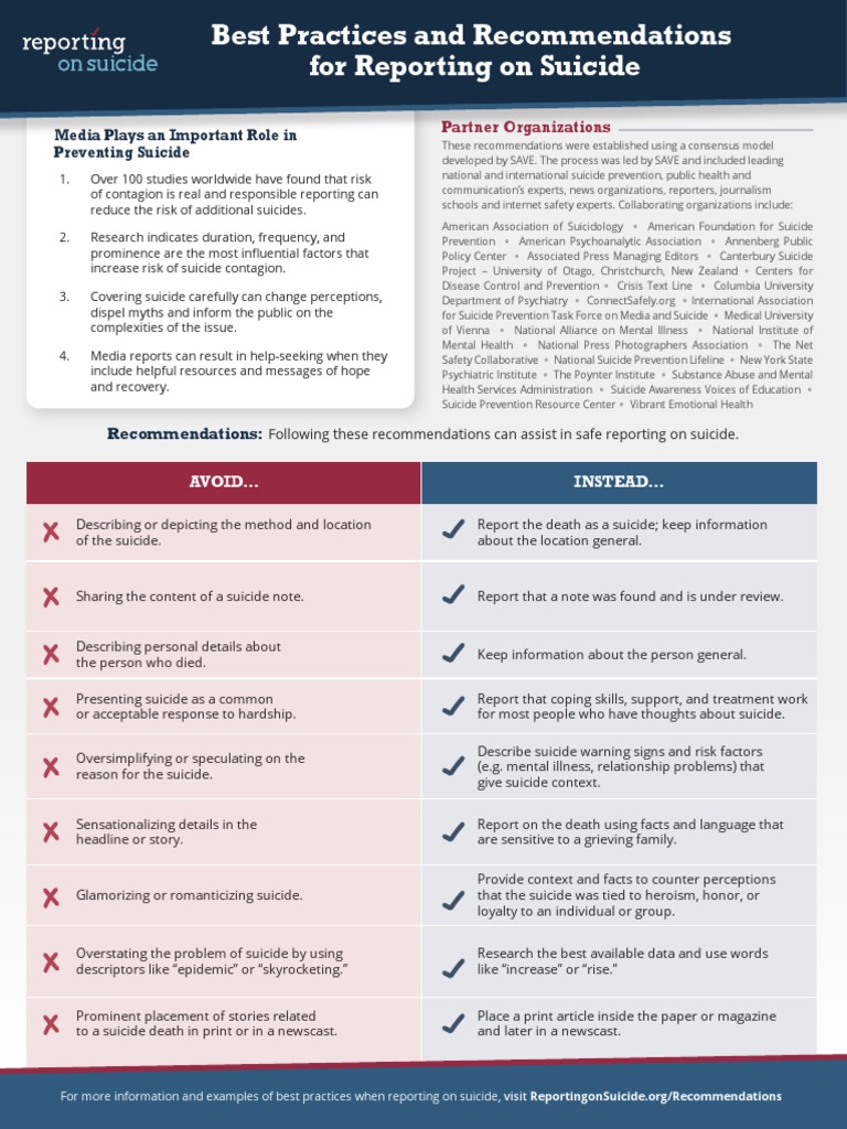 ROS 001 One Pager 1.13 | PDF | Suicide | Causes Of Death