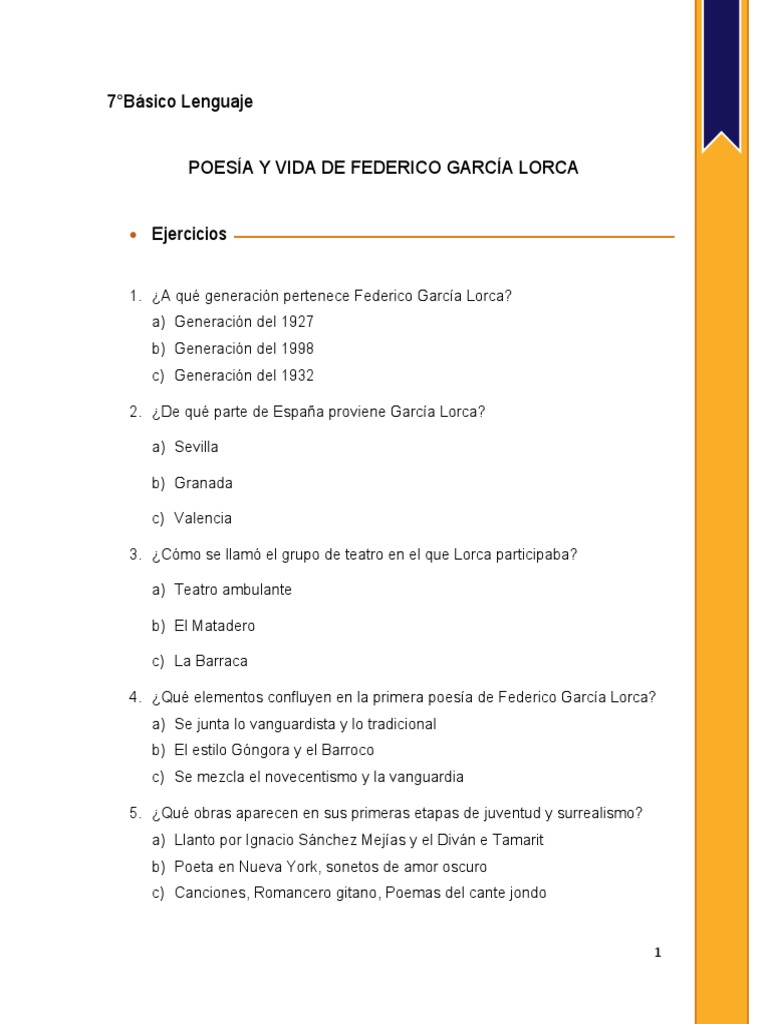 Poesía y Vida de Federico García Lorca | PDF | Federico García Lorca