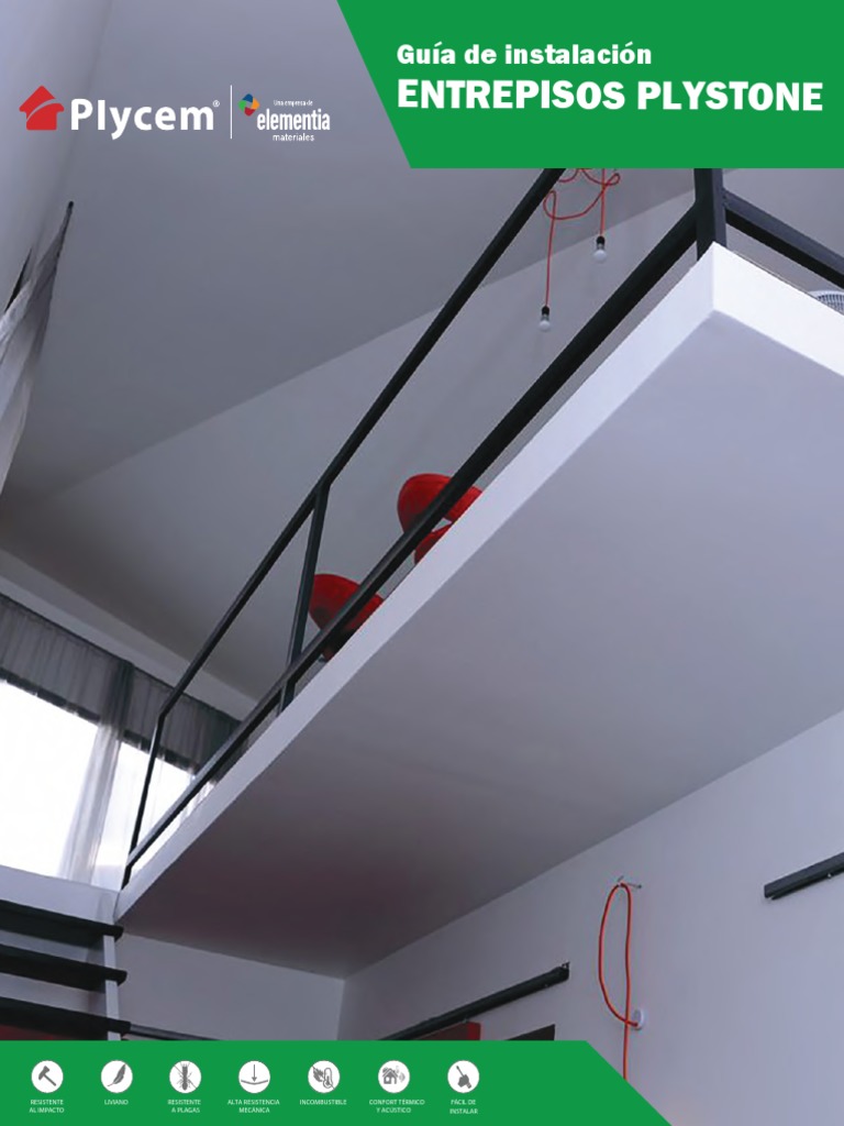 Manual de Instalación Entrepisos Plystone | PDF | Tornillo | Madera