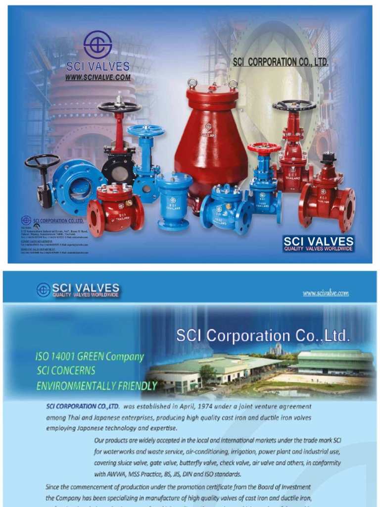 SCI Valves Specification | PDF