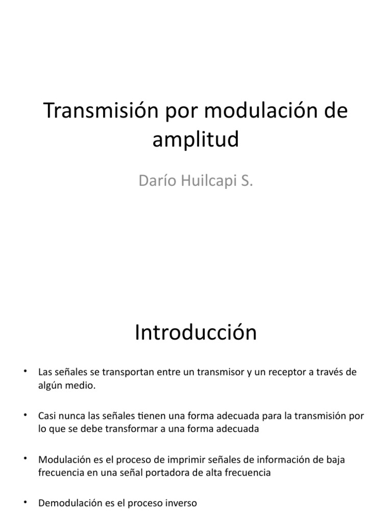 Modulación de Amplitud AM | PDF | Modulación | Modulación de frecuencia