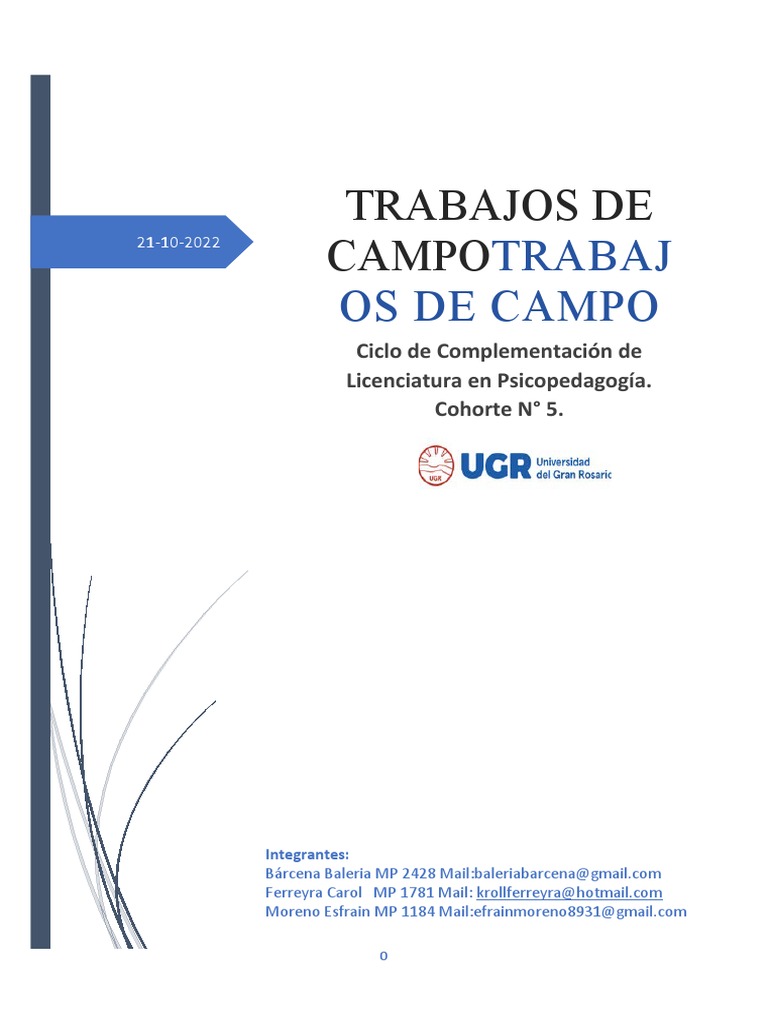 Trab. Practico Integrador. Final | PDF | Aprendizaje | Subjetividad