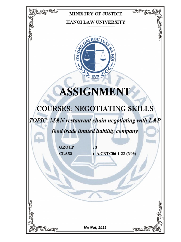 Group 3 N05 Negotiating Skills | PDF