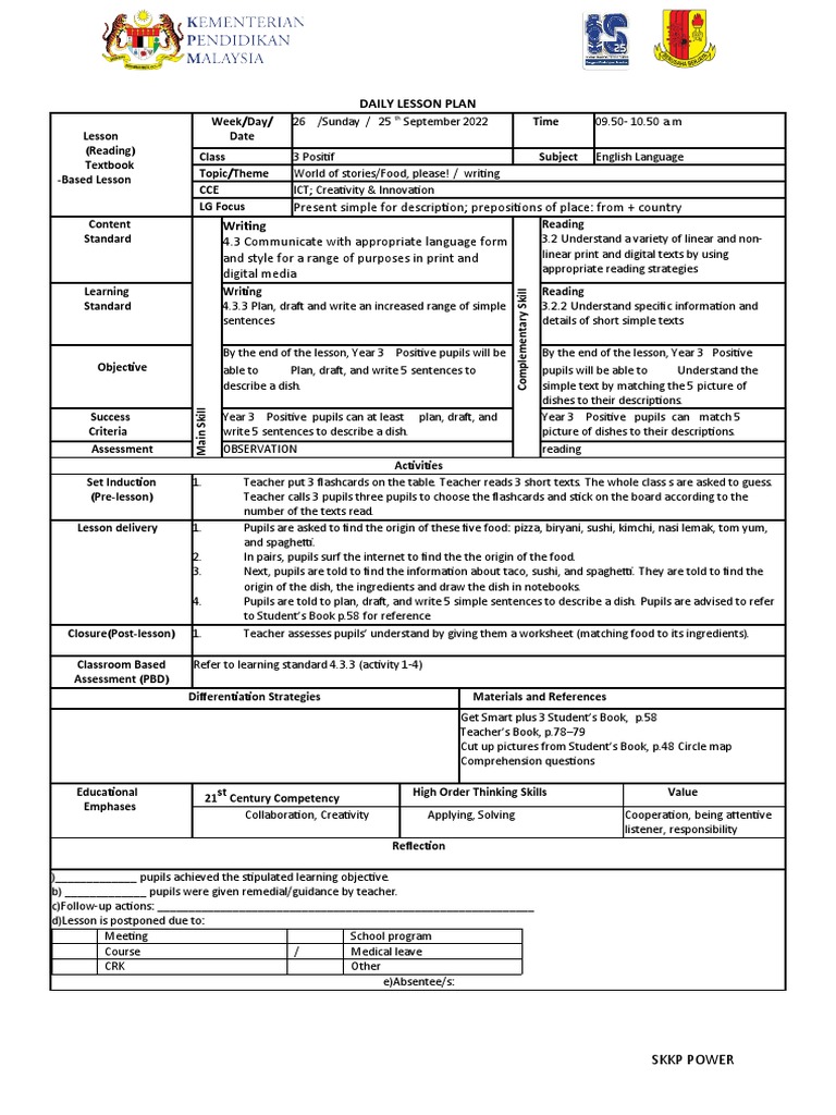 RPH 2022 Minggu 26 Ahad | PDF | Lesson Plan | Education Theory