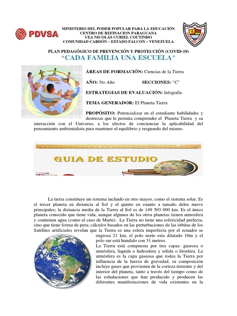 3er Actividad Ciencia de La Tierra | PDF | Atmósfera de tierra | Tierra