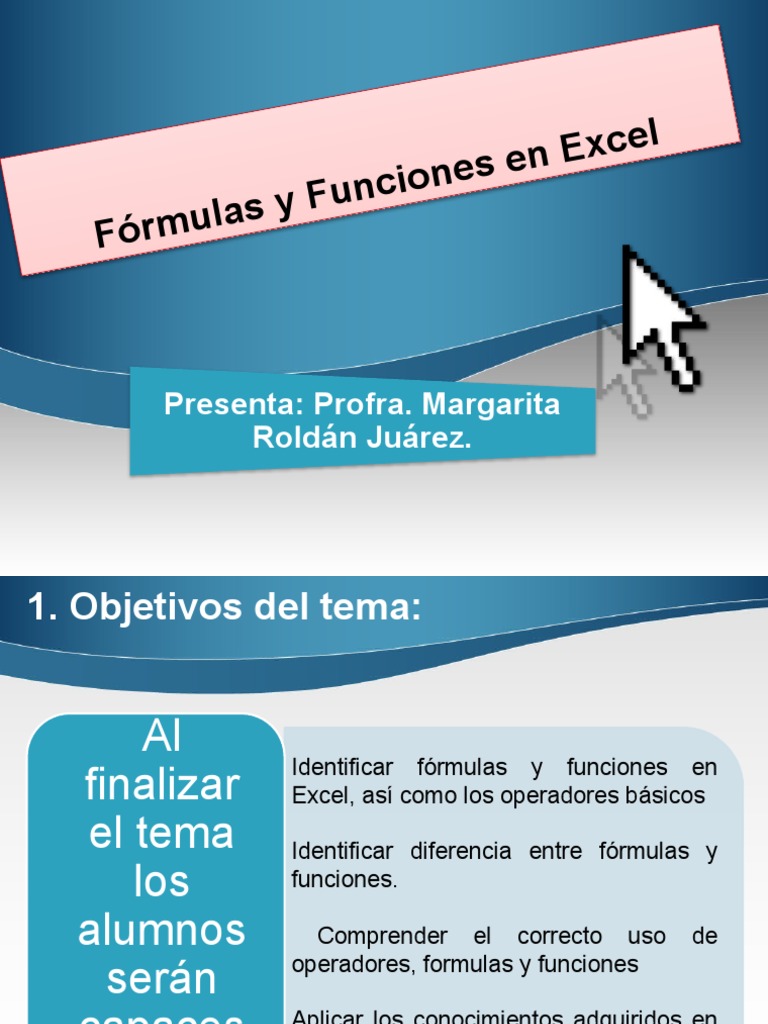 Formulas y Funciones | PDF | Microsoft Excel | Multiplicación