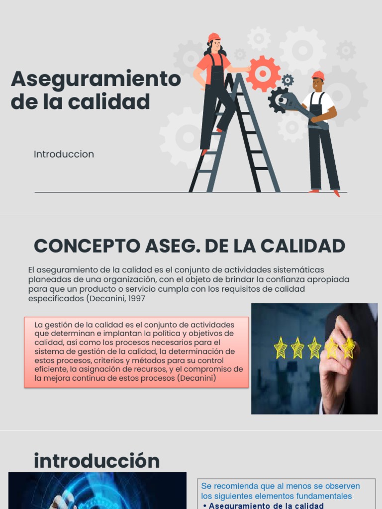 Gestión de la calidad y costos asociados: Prevención, evaluación ...