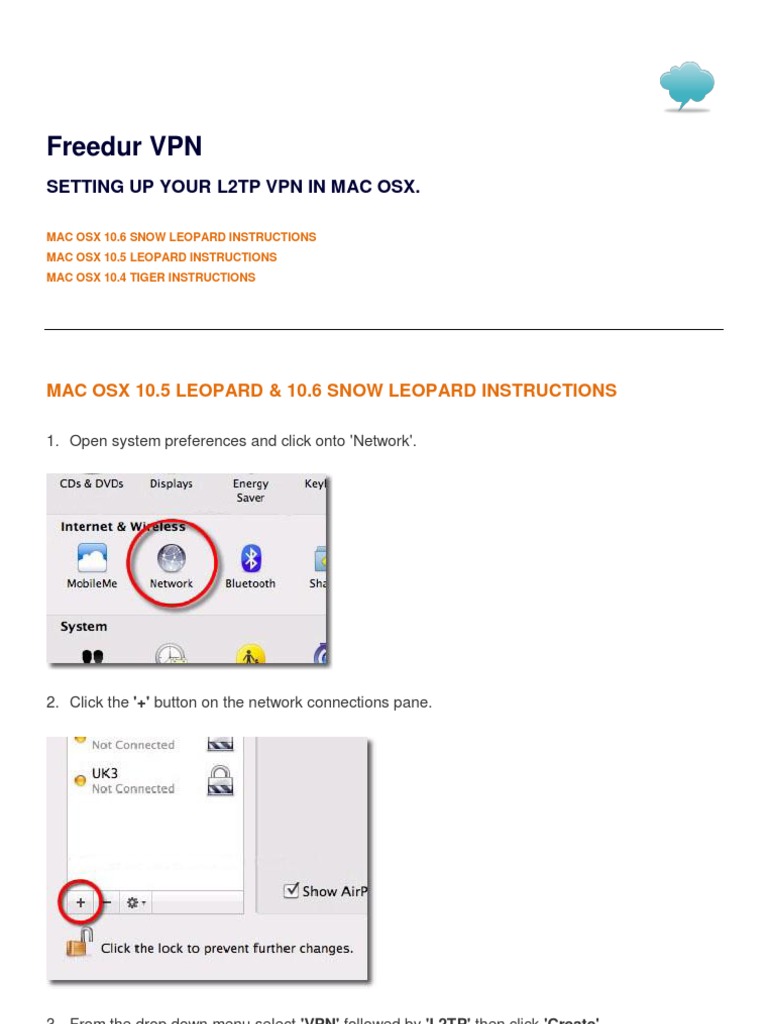 Setup L2TP VPN on Mac OSX Guide | PDF | Computers