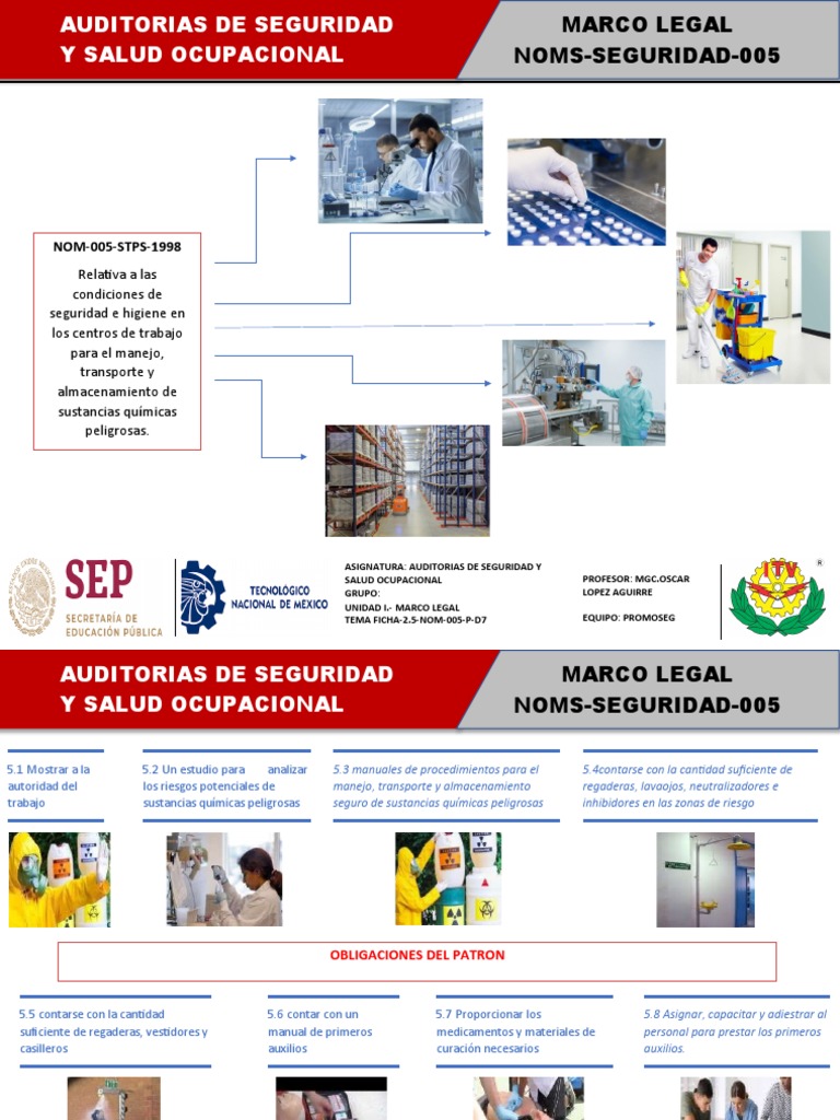 Tarea Info Ficha 2.5 Nom 005 P d7 | Descargar gratis PDF | Seguridad y salud ocupacional ...