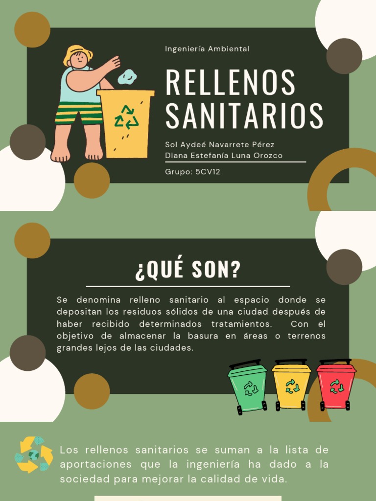 Rellenos Sanitarios | PDF | Residuos | Vertedero
