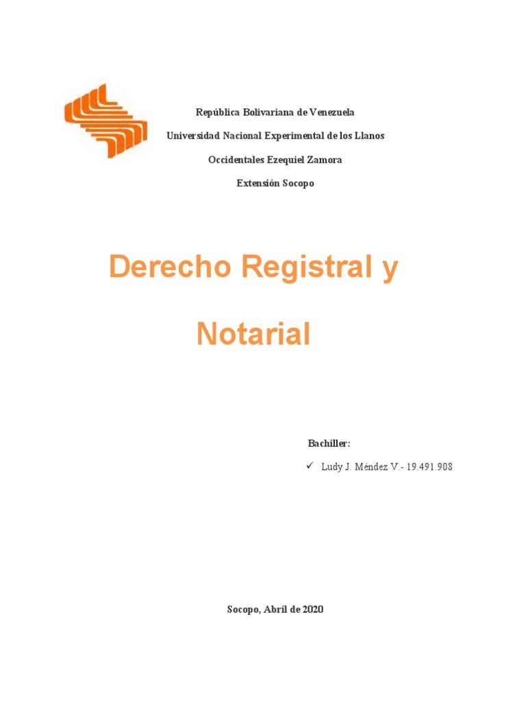 Ensayo Derecho Registral y Notarial | PDF | Propiedad | Derecho Civil (Common Law)