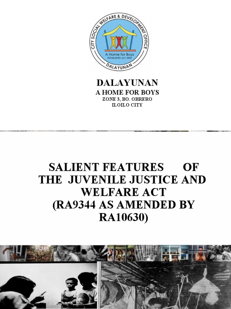 Salient Features of RA 9344 As Amended by RA 10630 1 1 | PDF | Child ...