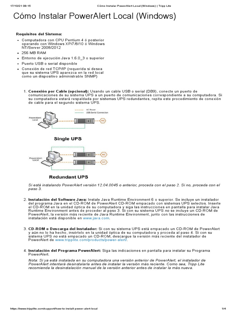 Instalar PowerAlert Local Windows | PDF | Java (lenguaje de ...