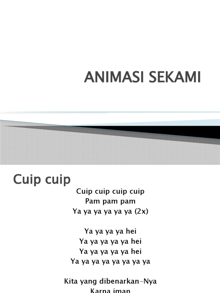 Animasi Sekami | PDF | Seni & Disiplin Bahasa | Kajian Bahasa Asing