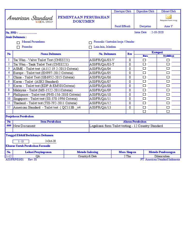 PPD QA 2-10-2020 (Contoh) | PDF