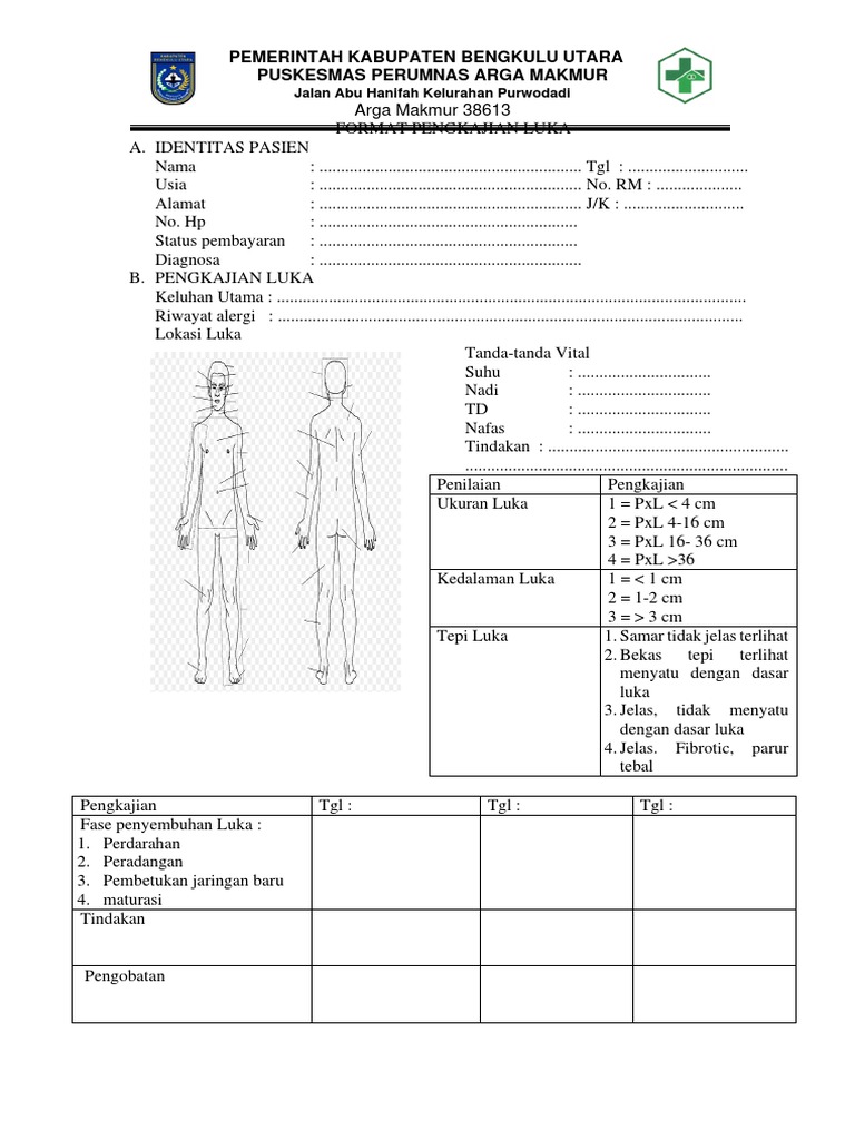 Form Pengkajian Luka-Dikonversi | PDF