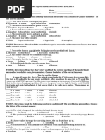Diagnostic Test With Tos For English Grade 6 New Curriculum | PDF ...