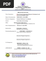 Work Immersion Accomplishment Report Monitoring | PDF | Teachers | Learning