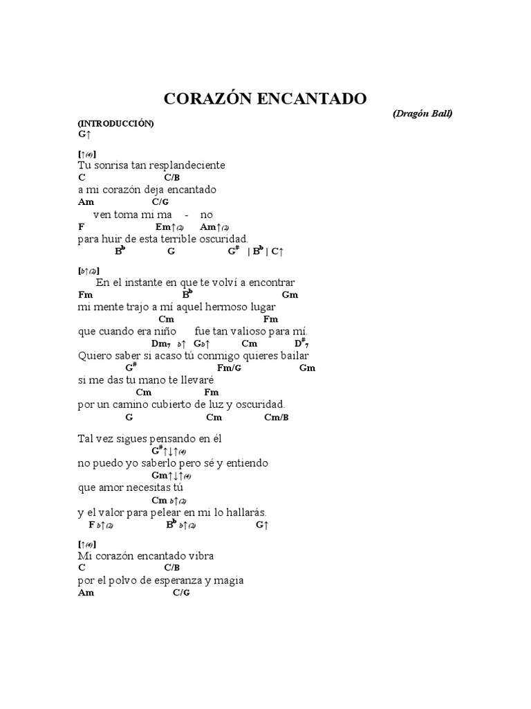 Mi Corazón Encantado Dragón Ball Pdf