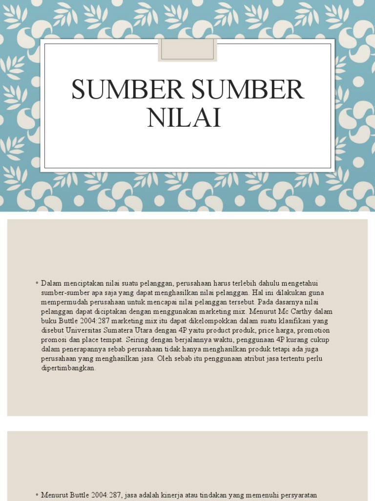 Sumber Sumber Nilai | PDF