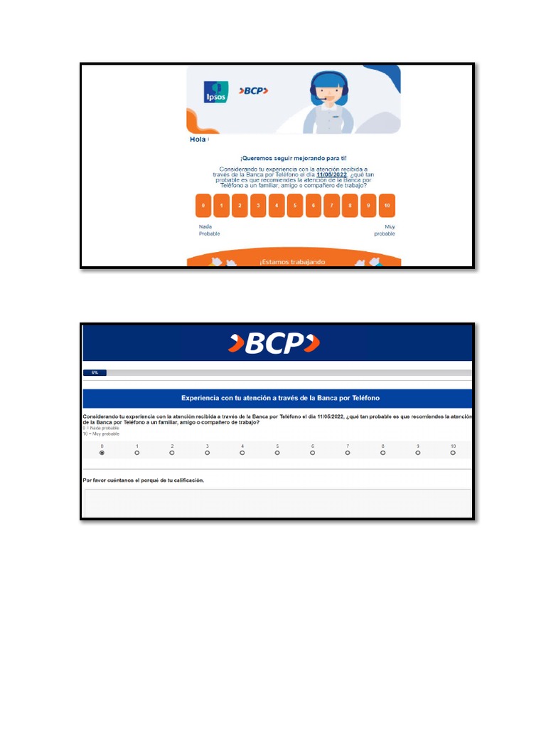 Encuesta BCP | PDF
