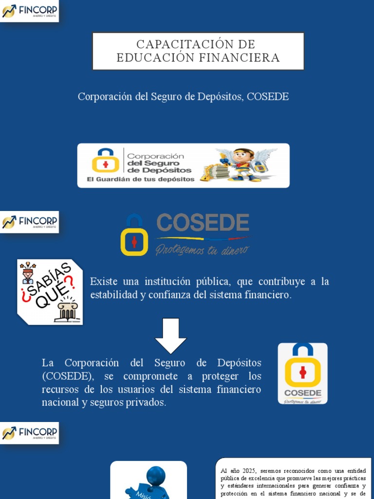 Presentación Corp - Seguro de Depósitos COSEDE Sept.22 2022 | PDF | Bancos | Seguro