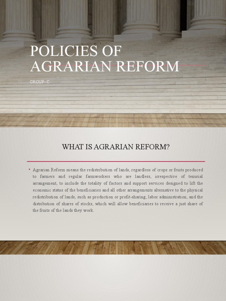 Policies of Agrarian Reform-FINAL-na | Download Free PDF | Economies ...
