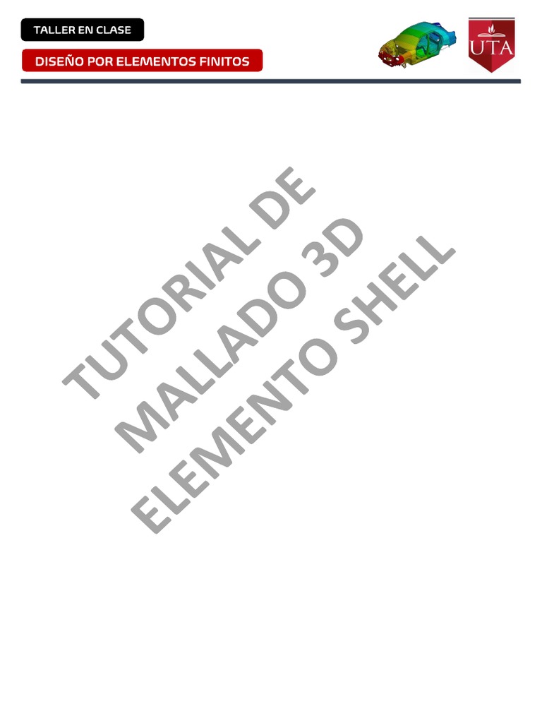 Tutorial Malla Shell | PDF | Método de elementos finitos