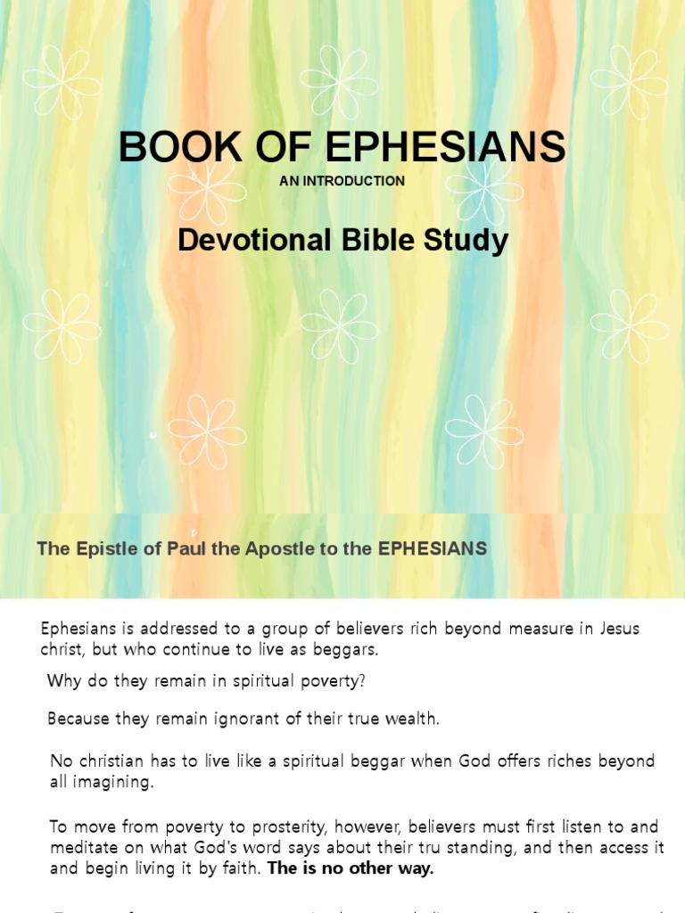 Ephesians An Introduction 2 | PDF | Paul The Apostle | God In Christianity