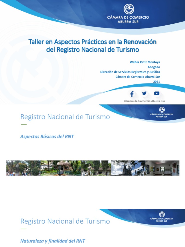 Memorias Taller Renovacion Del Registro Nacional de Turismo | PDF | Turismo | Industrias de servicio