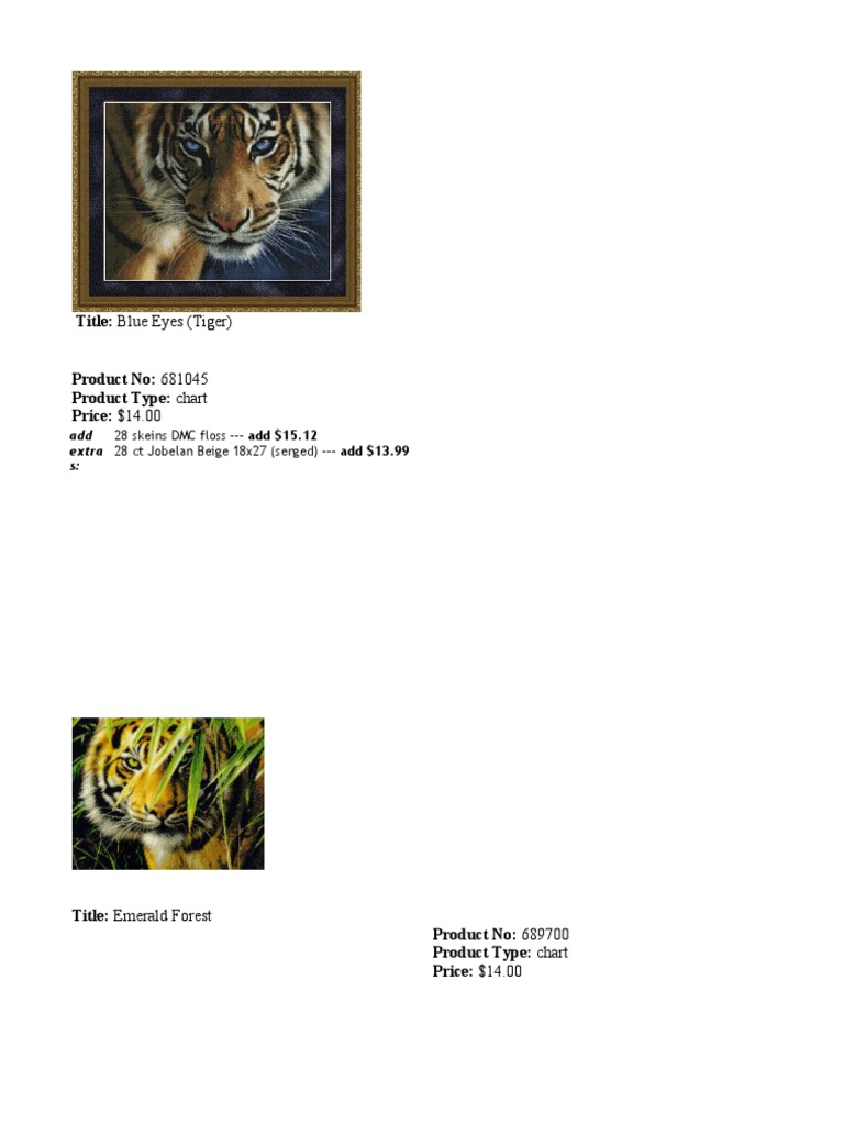 Tiger Kits | PDF