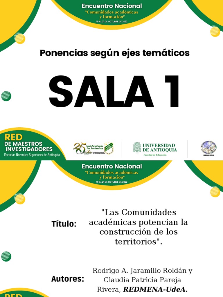 Ponencias | PDF | Organizaciones educativas | Universidades y colegios